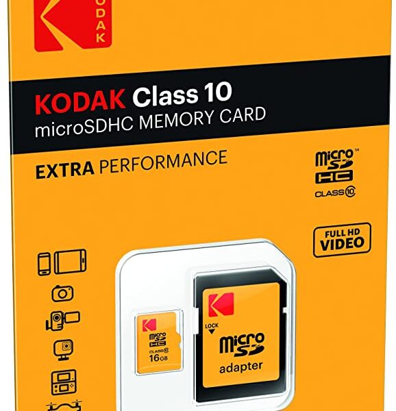 Kodak Extra 16GB Class 10 MicroSD Card with Adapter - Pixels Perfect