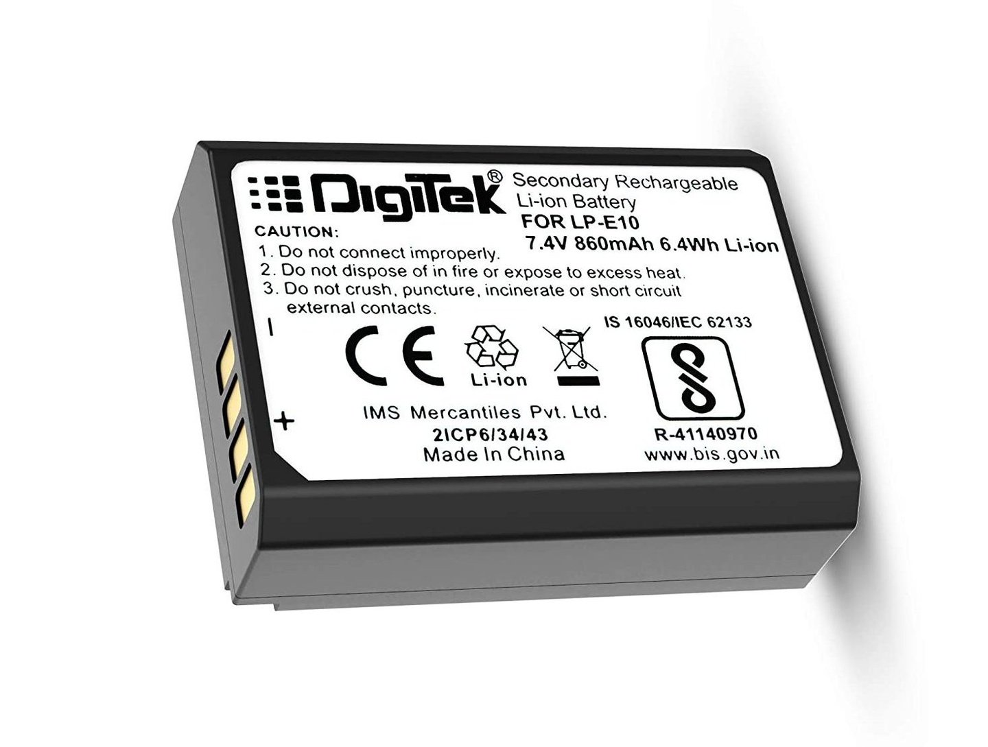 Digitek LP-E10 Lithium-Ion Battery Pack 860mAh At The Best Price in ...